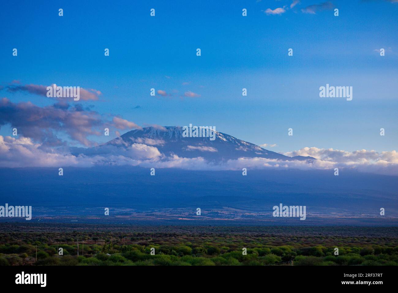 Mount Kilimanjaro Dormant Volcano In the United Republic Of Tanzania ...