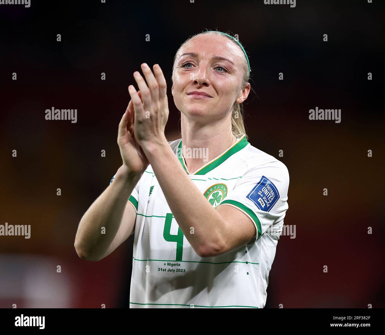 Brisbane, Australia. 31st July, 2023. Louise Quinn of Ireland applauds ...