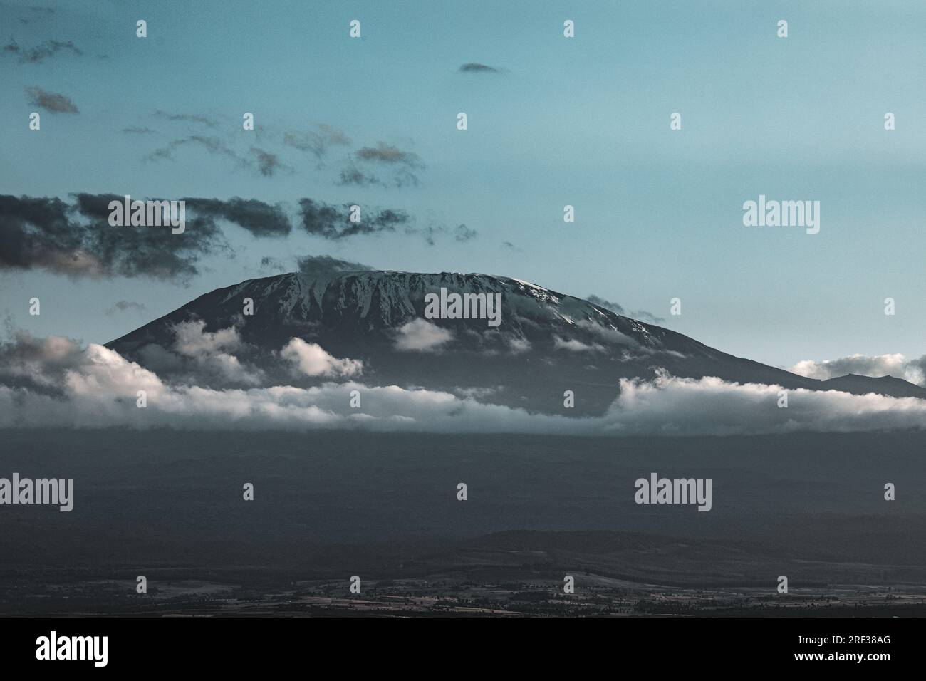 Mount Kilimanjaro Dormant Volcano In United Republic Of Tanzania kibo ...
