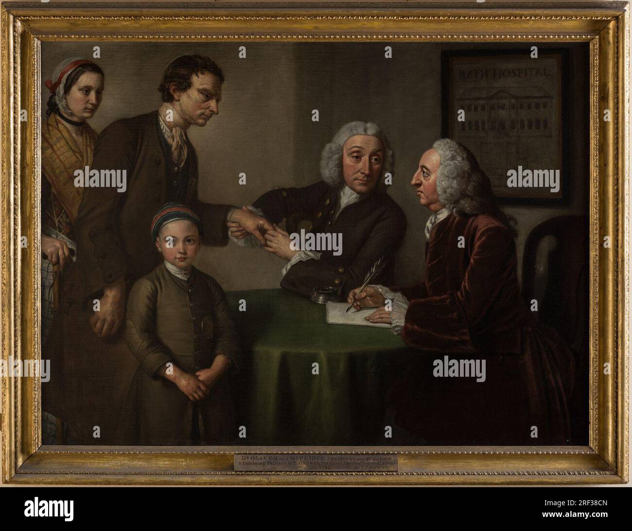 Dr Oliver and Mr Peirce examining patients with paralysis, rheumatism ...