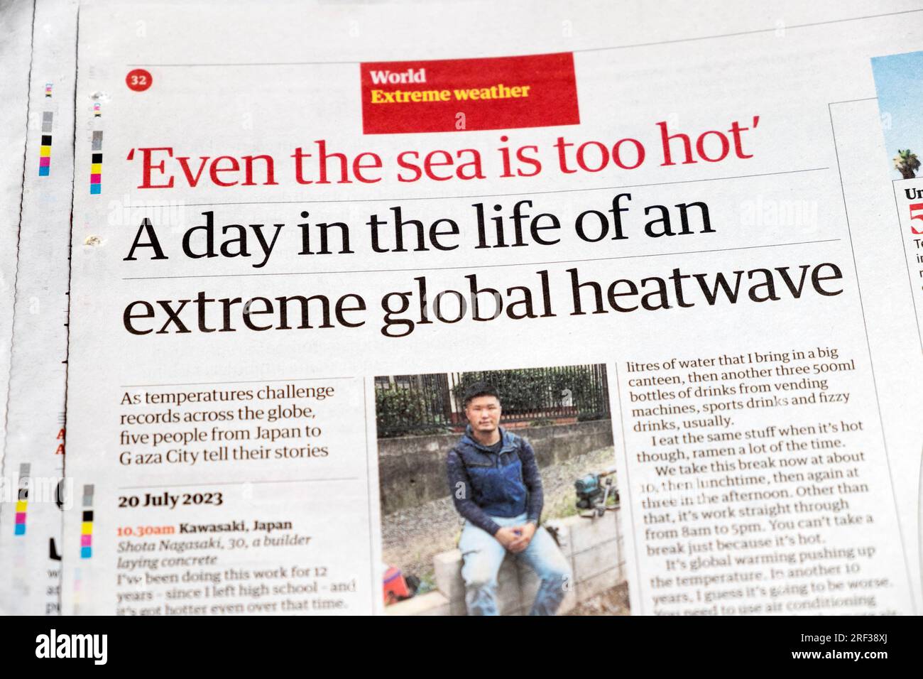 'Even the sea is too hot' A day in the life of an extreme global ...