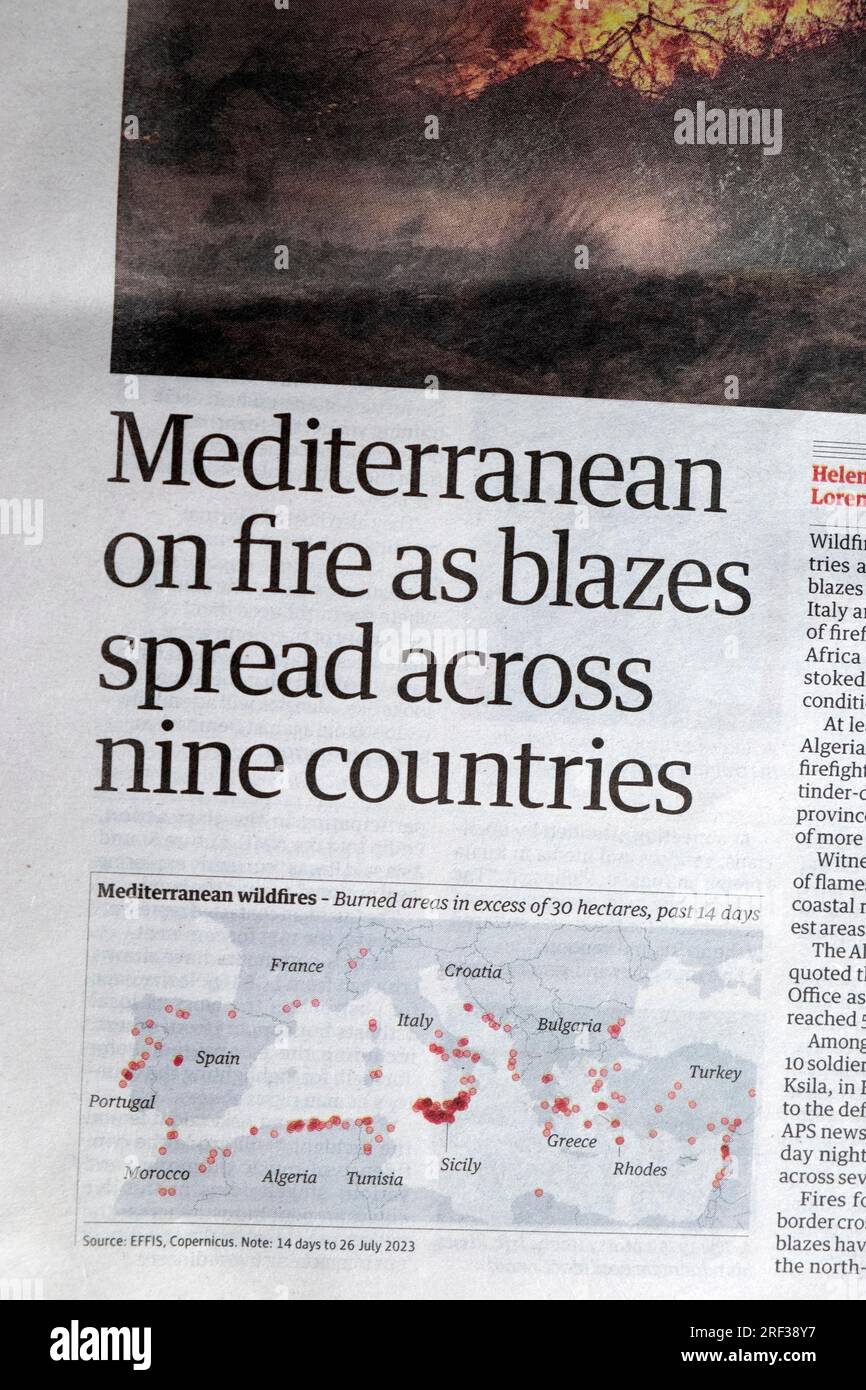 Mediterranean wildfires hi-res stock photography and images - Alamy