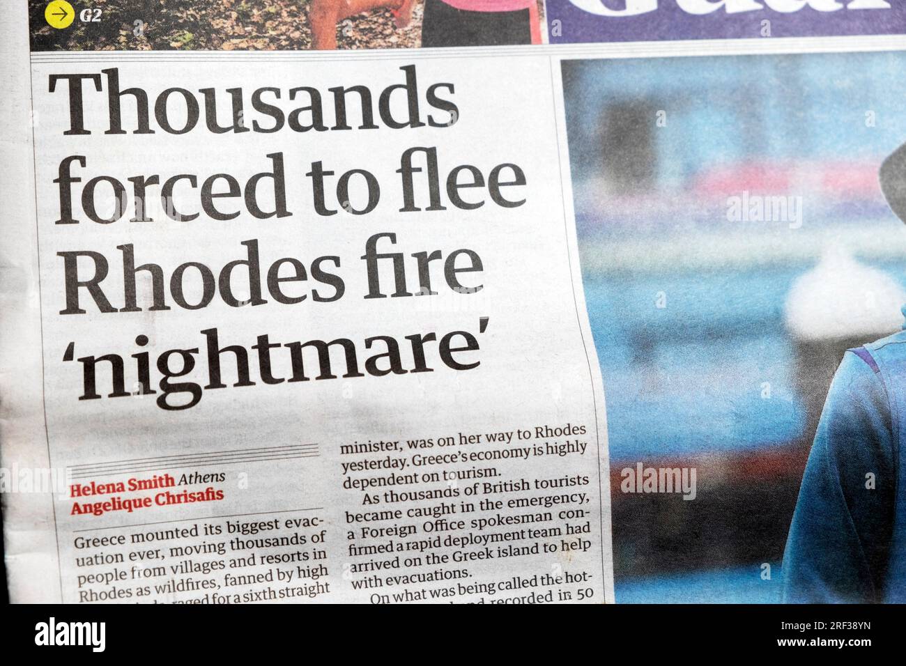'Thousands forced to flee Rhodes fire 'nightmare' Guardian newspaper ...