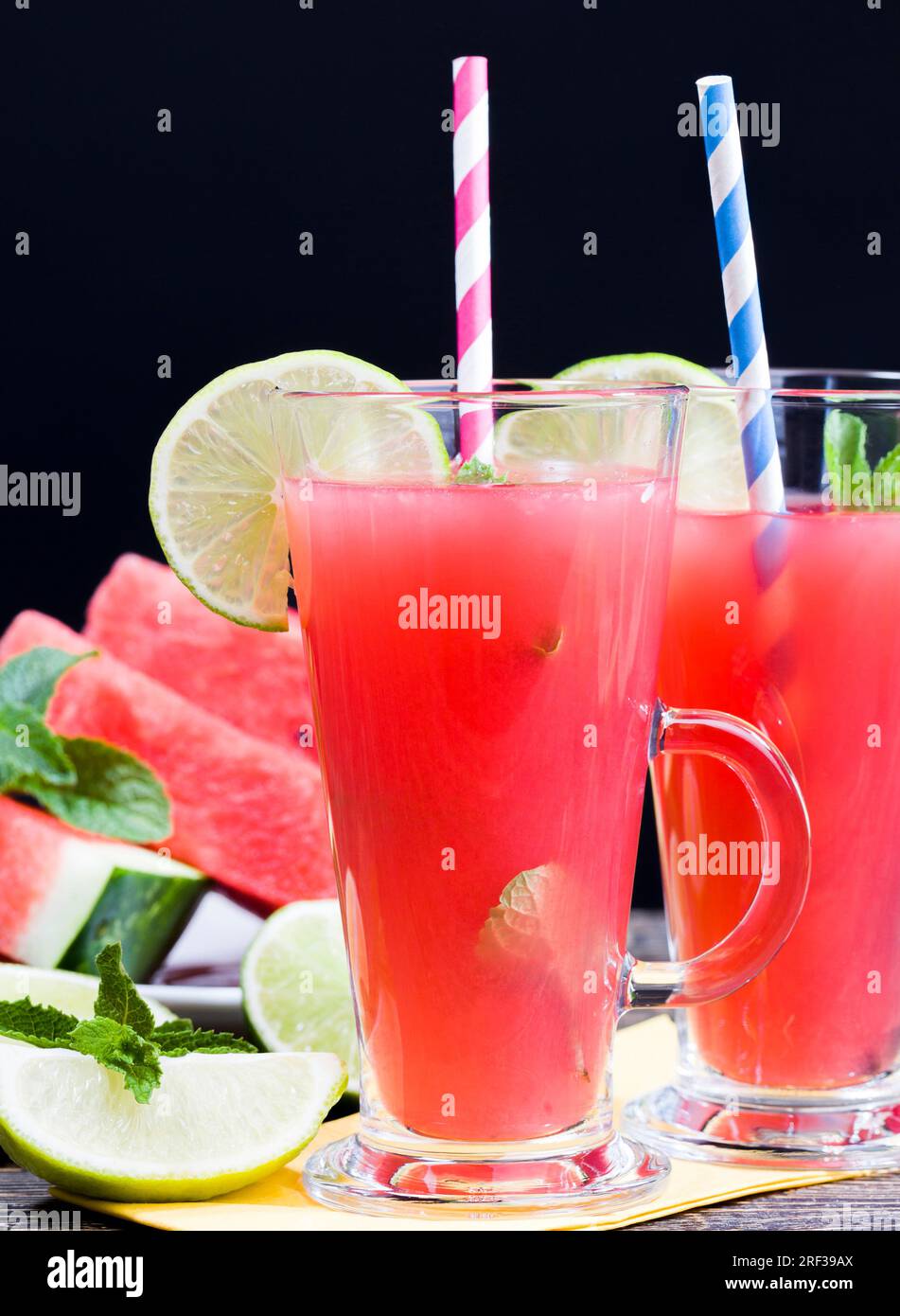 natural juices from red watermelon pulp, delicious and sweet refreshing ...