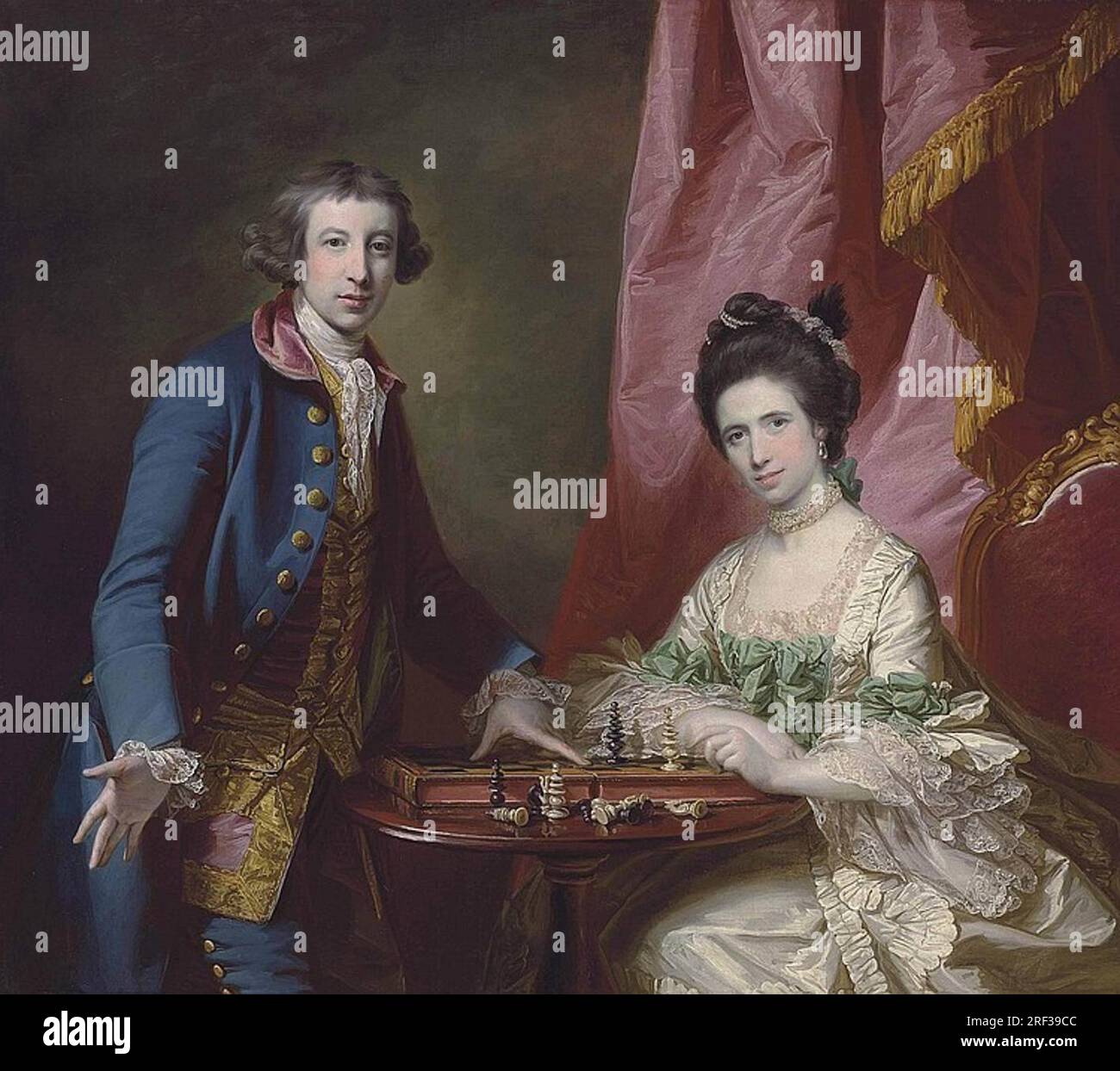 Portrait of William Earle Welby, of Denton, Lincolnshire and his first ...