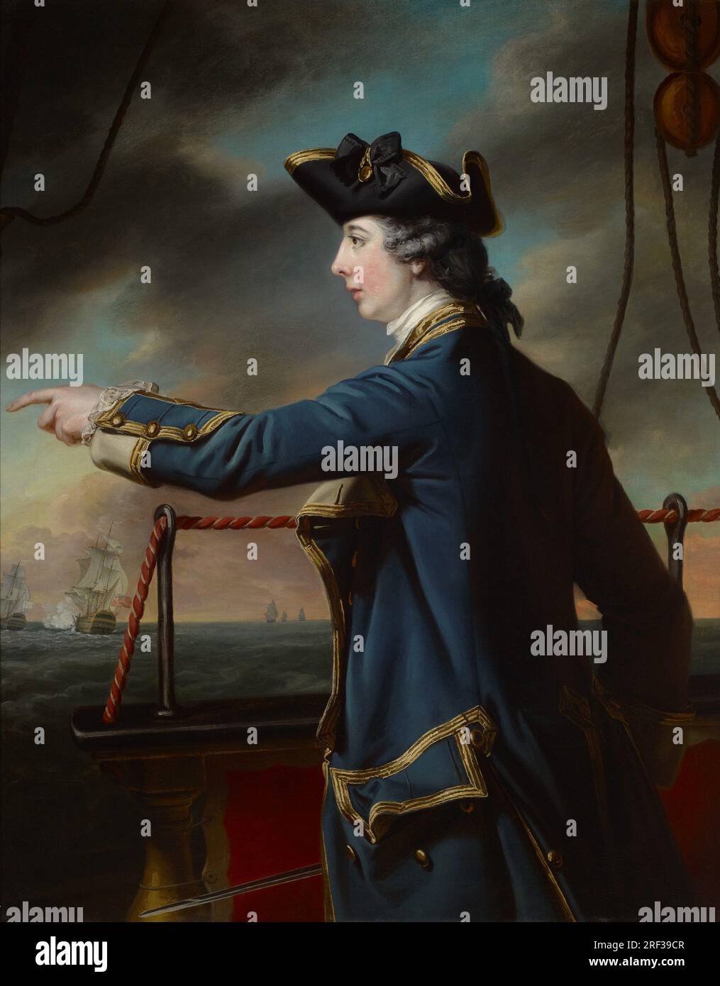 Portrait of Captain Edward Knowles, R.N. (1742-1762) circa 1762 by ...