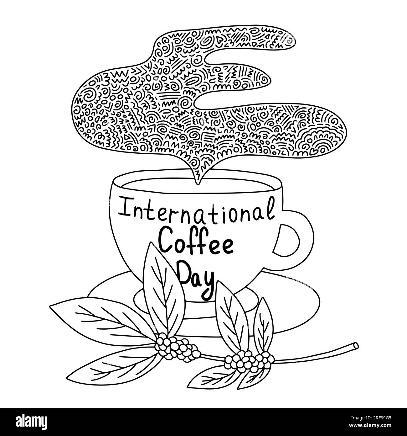 Coffee bean plant leaf Black and White Stock Photos & Images - Alamy