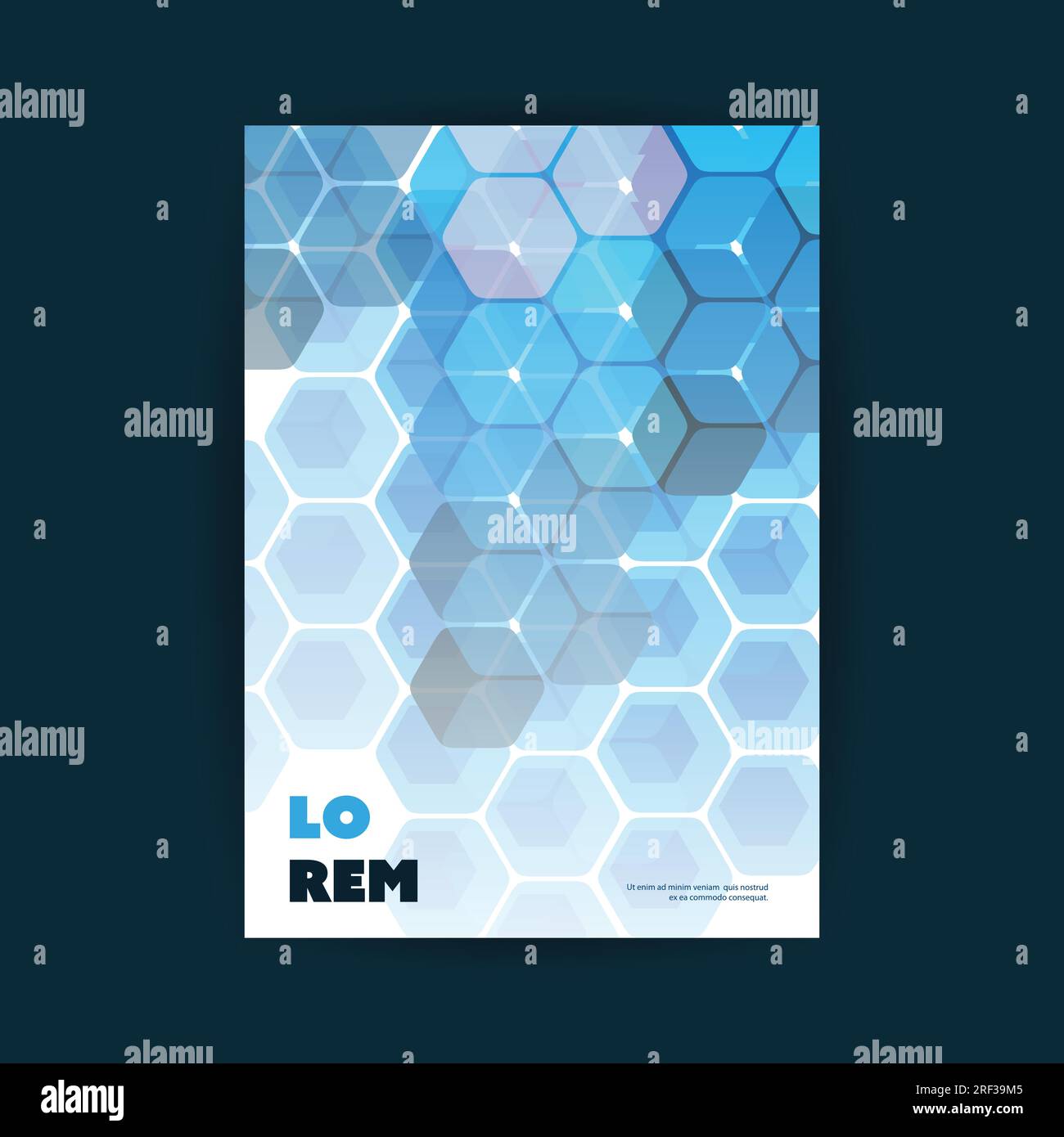 Modern Style Flyer or Cover Design for Your Business with Honeycomb ...