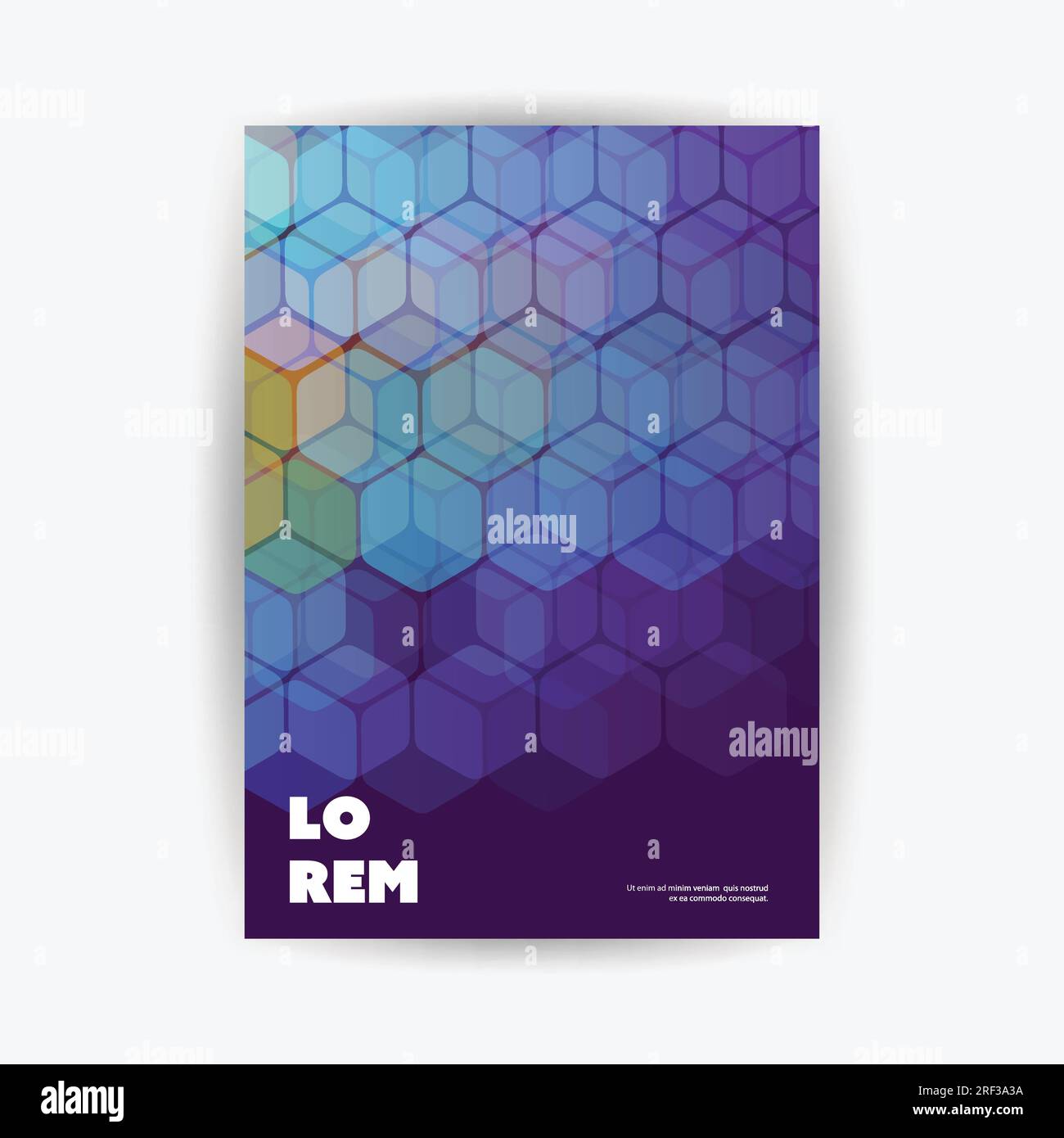 Modern Style Flyer or Cover Design for Your Business with Honeycomb ...