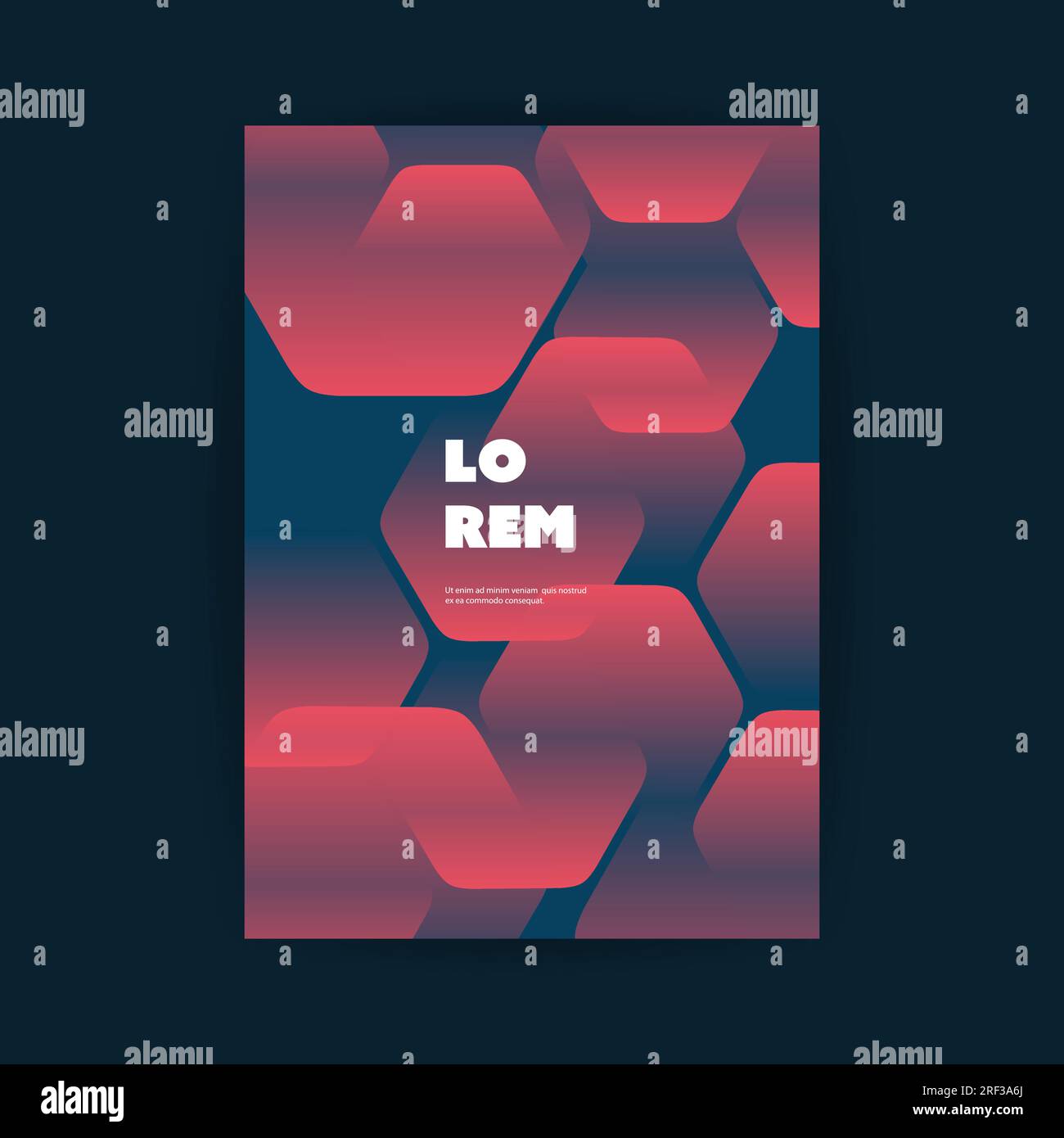 Retro Style Cover Design for Your Business with Honeycomb Pattern ...