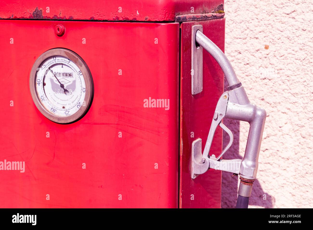 Old gas station, Marnay, Haute-Saone, France Stock Photo - Alamy