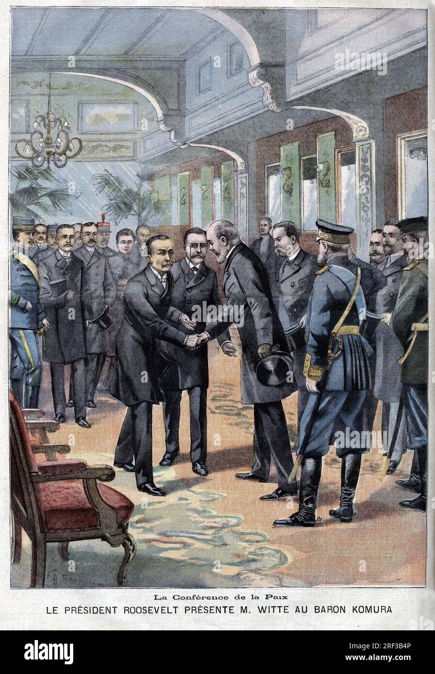 Le 1er septembre 1905 est signe le traite de paix de Portsmouth entre ...