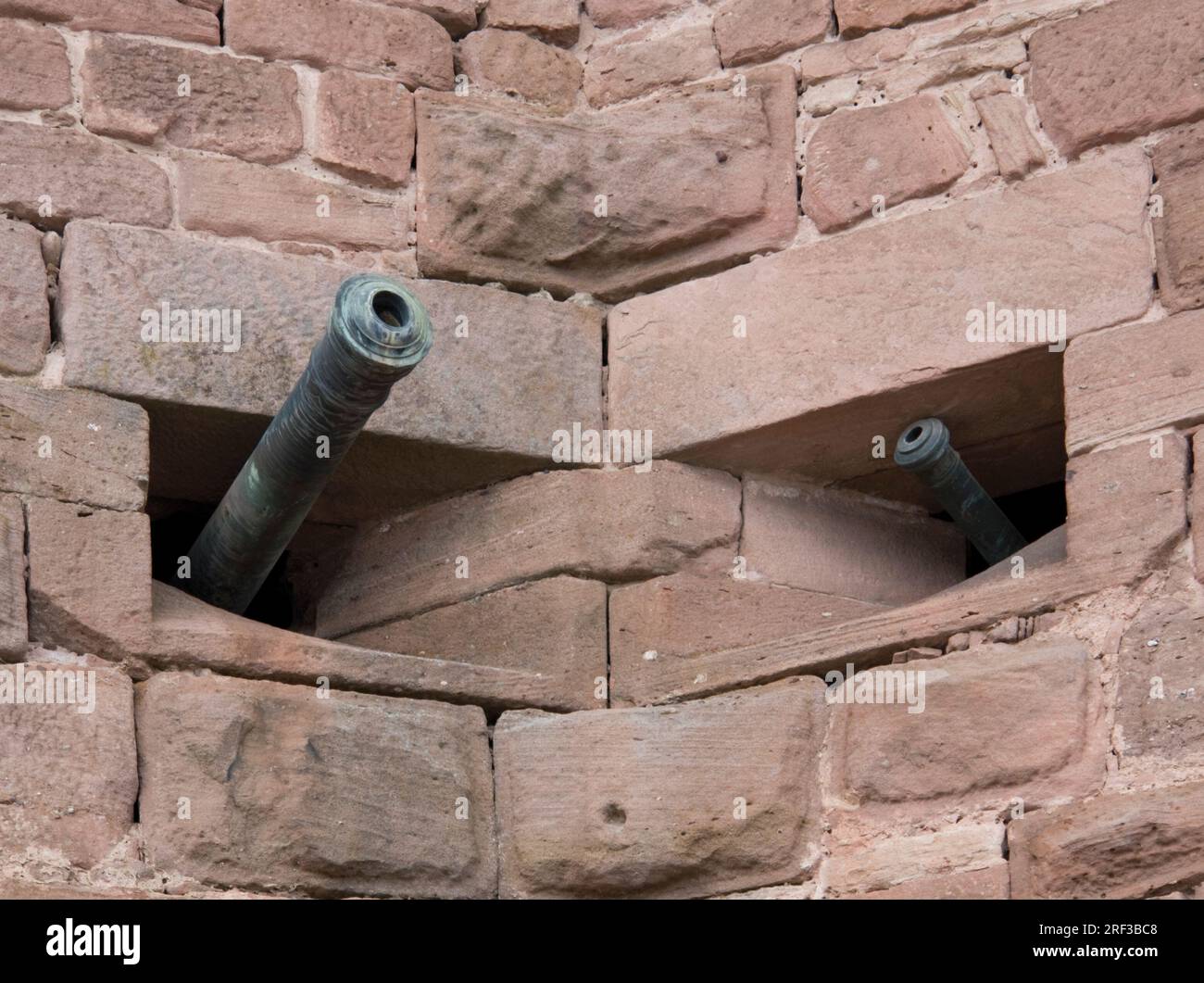 detail of the Haut-Koenigsbourg Castle, a historic castle located in a ...