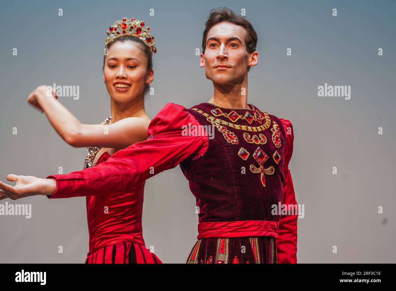 London UK. 31 July 2023 Ako Kondo and Brett Chynoweth perform Rubies ...