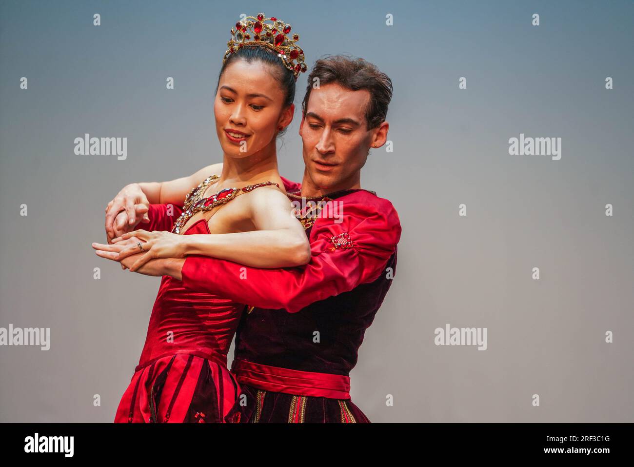 London UK. 31 July 2023 Ako Kondo and Brett Chynoweth perform Rubies ...