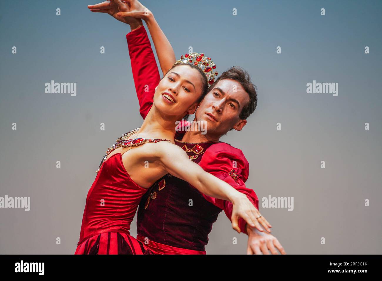 London UK. 31 July 2023 Ako Kondo and Brett Chynoweth perform Rubies ...