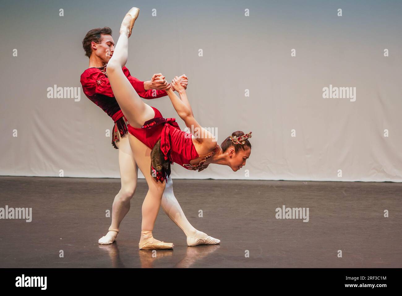 London UK. 31 July 2023 Ako Kondo and Brett Chynoweth perform Rubies ...
