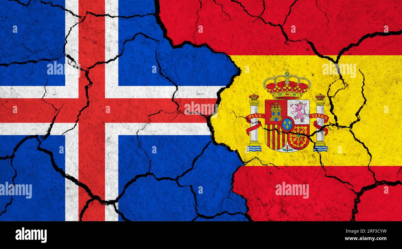 Spain iceland flag hi-res stock photography and images - Alamy