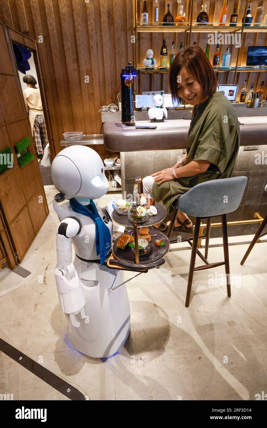 DAWN AVATAR ROBOT CAFE TOKYO Stock Photo - Alamy