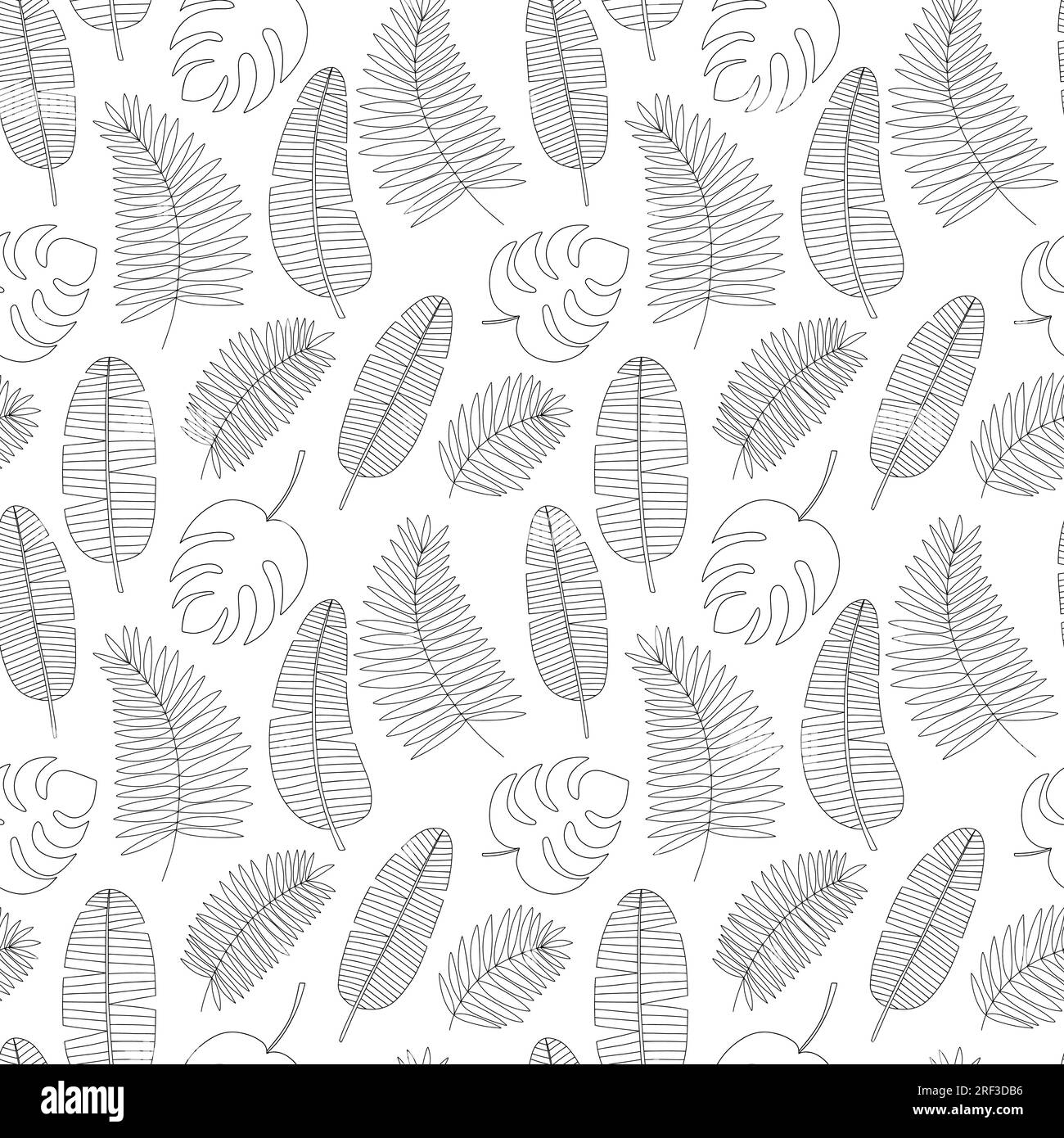 Tropical leaves pattern Stock Vector Image & Art - Alamy