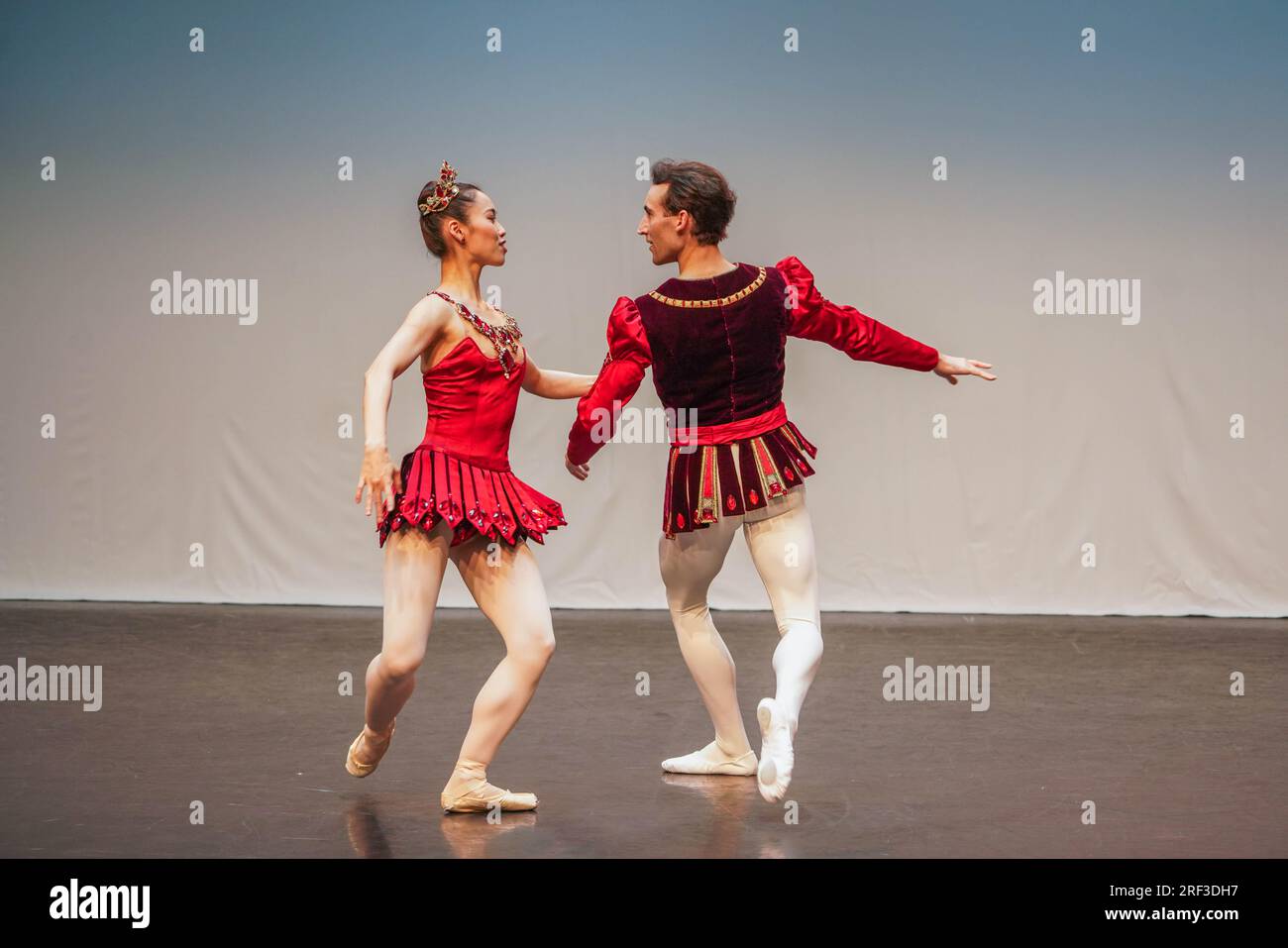 London UK. 31 July 2023 Ako Kondo and Brett Chynoweth perform Rubies ...