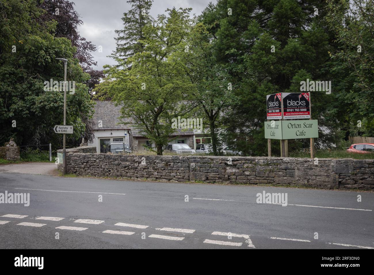 Entrance to Orton Scar Café near Penrith Stock Photo - Alamy