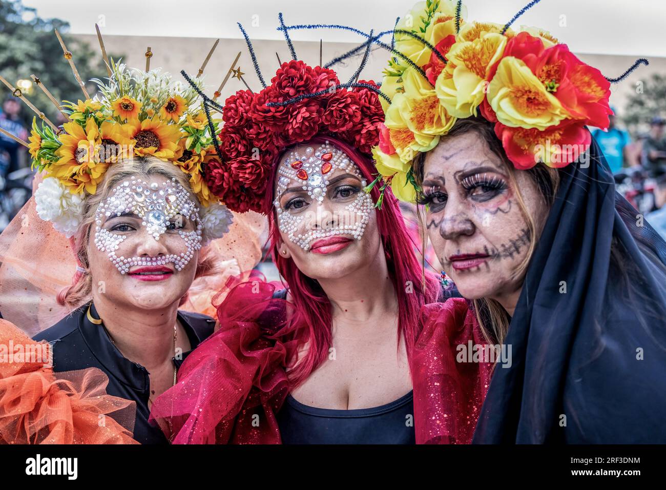 Medellin, Colombia. 29th July, 2023. Participants in the annual flower ...