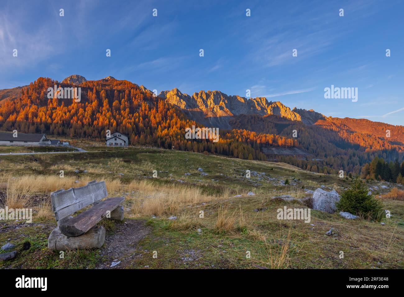 Landscape near Sella di Razzo and Sella di Rioda pass, Carnic Alps ...