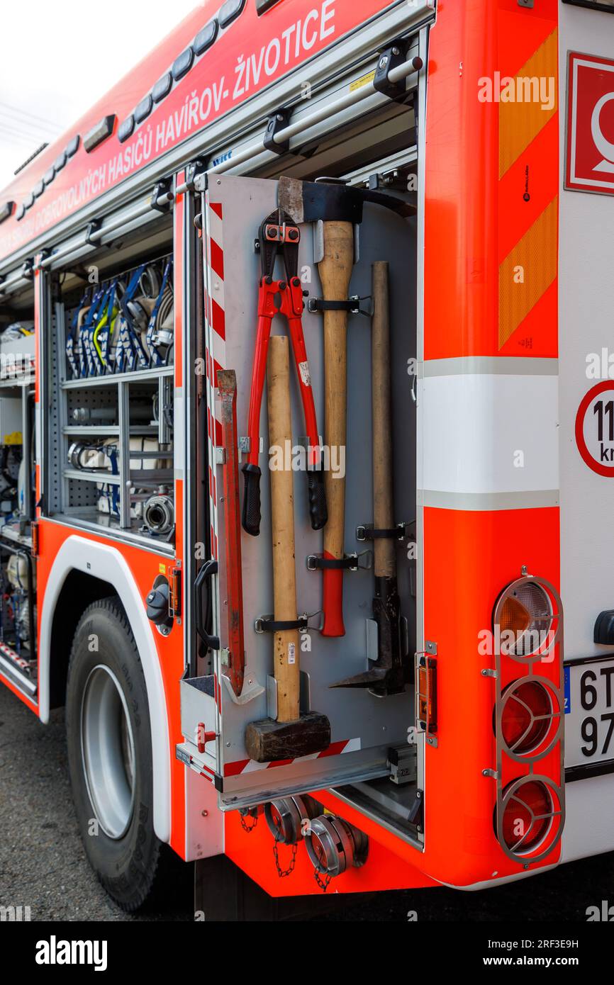 Tatra truck for fire-fighters of volunteer Fire department of Havirov ...