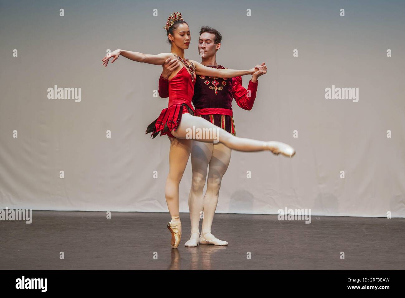 London UK. 31 July 2023 Ako Kondo and Brett Chynoweth perform Rubies ...