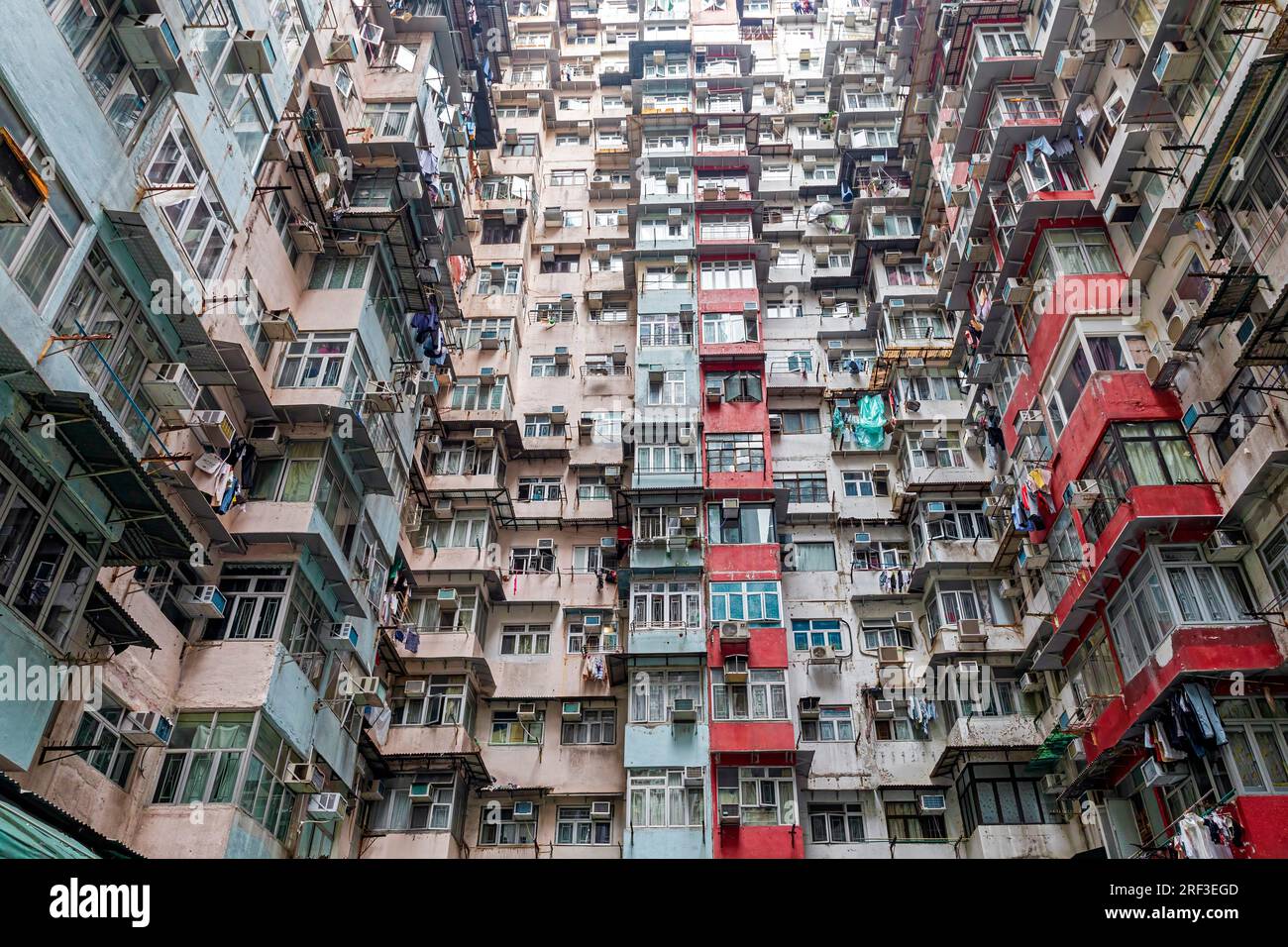 Yick Fat public housing apartment building, Hong Kong, SAR, China Stock ...