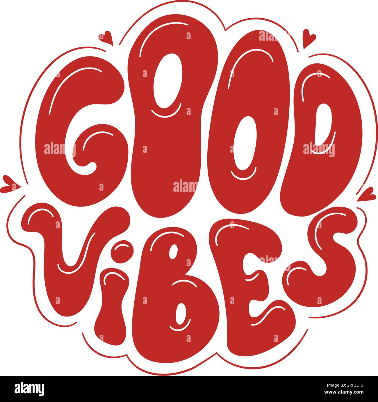 Good vibes sign in Stock Vector Images - Alamy