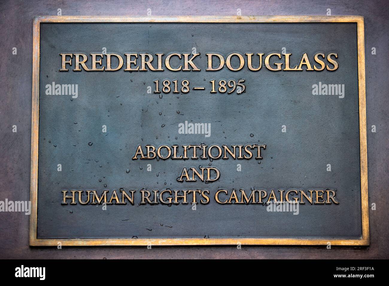 The plaque on the newly unveiled statue of anti-slavery campaigner ...