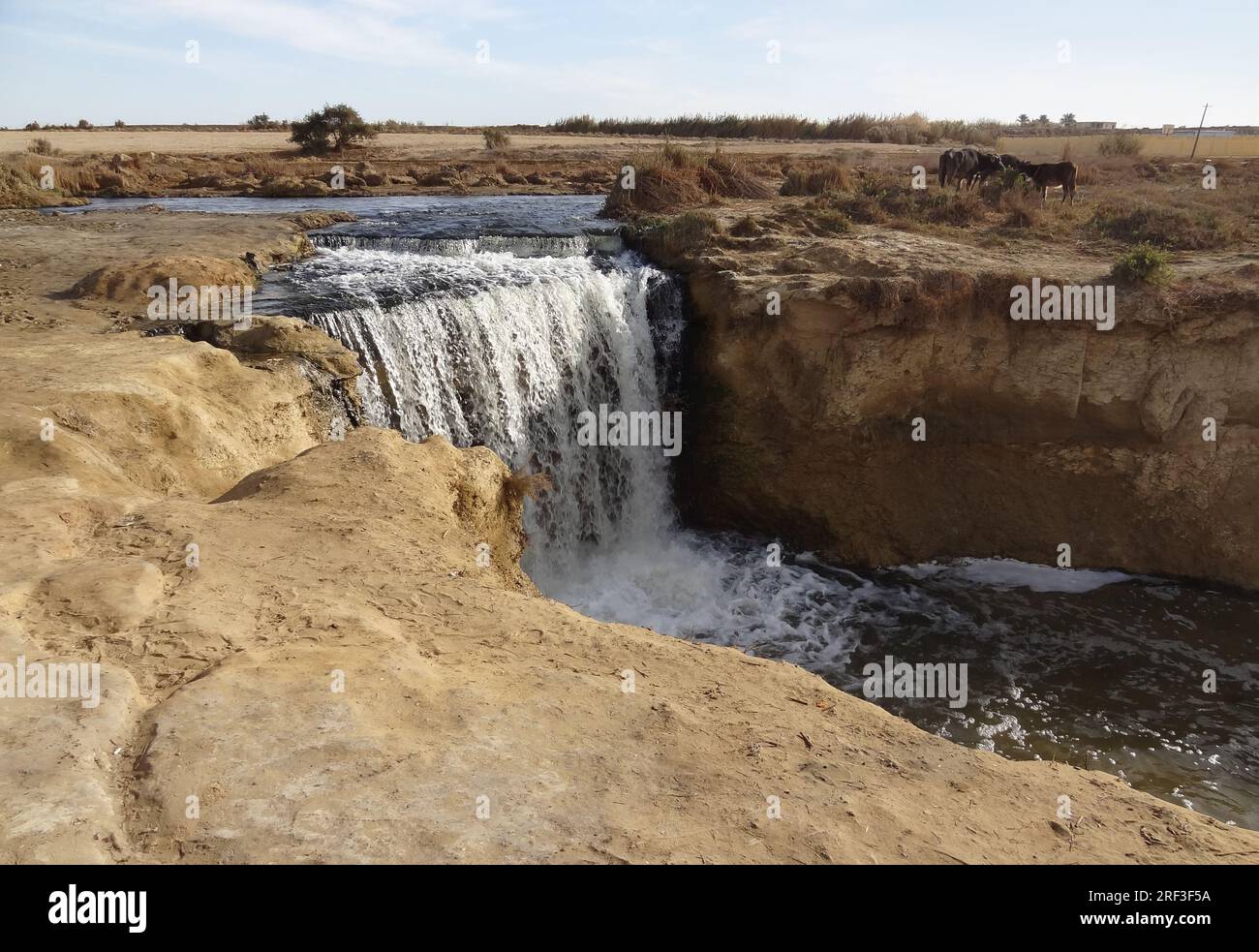 the Wadi Elrayan waterfalls in Egypt Stock Photo - Alamy