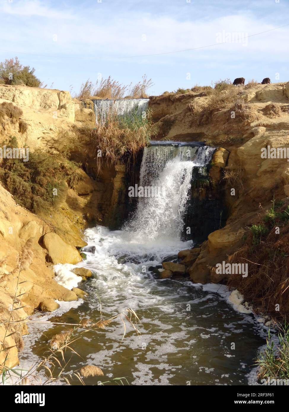 the Wadi Elrayan waterfalls in Egypt Stock Photo - Alamy