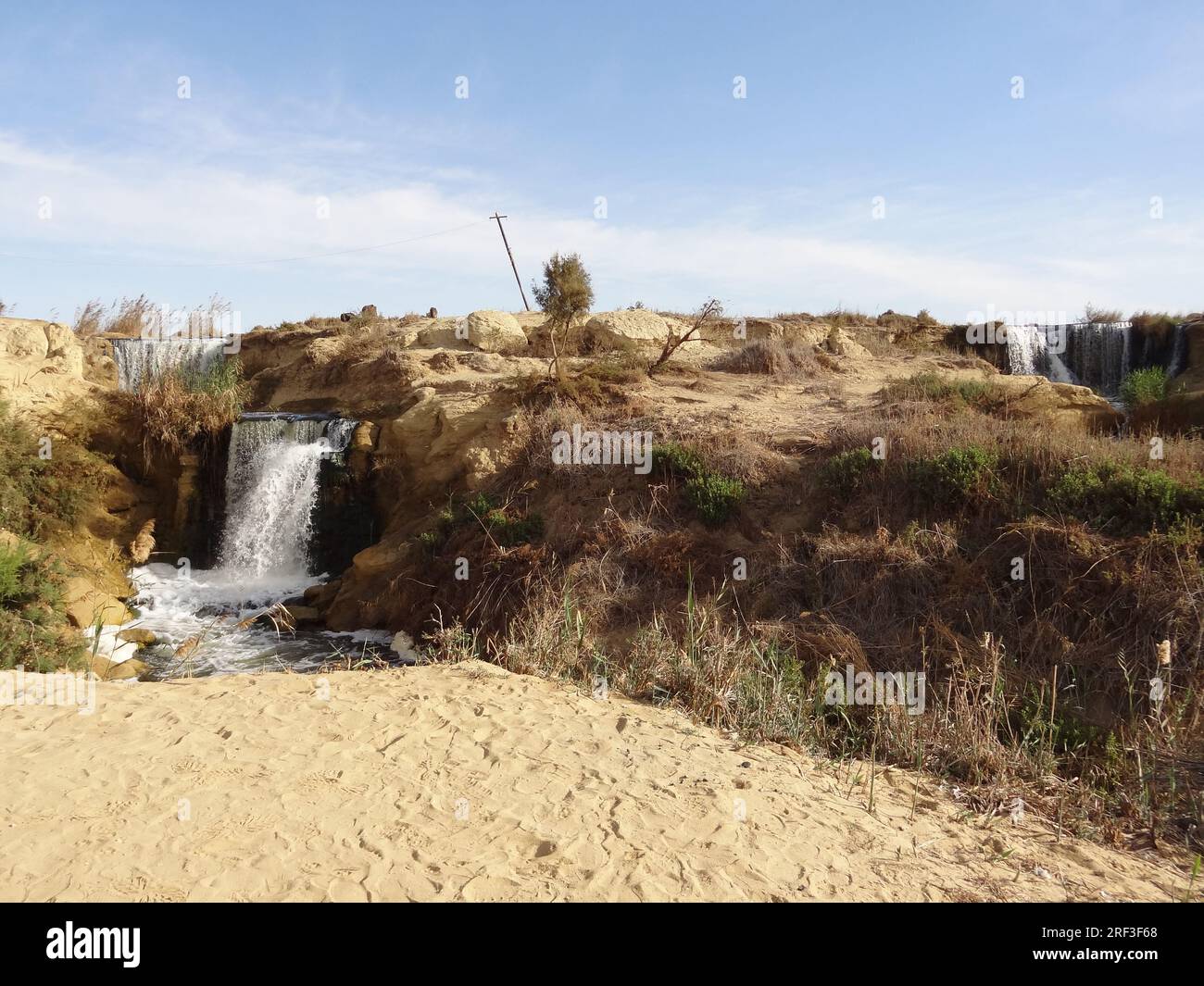 the Wadi Elrayan waterfalls in Egypt Stock Photo - Alamy