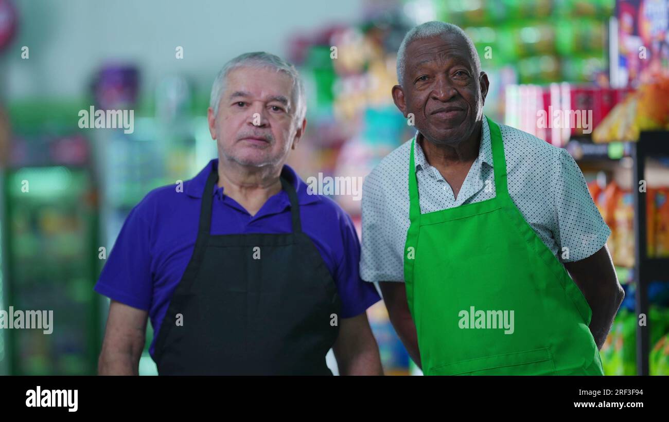 Older workers supermarket hi-res stock photography and images - Alamy