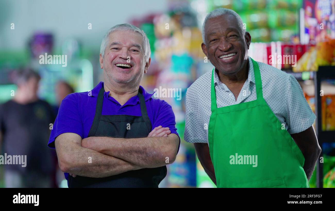 Older workers supermarket hi-res stock photography and images - Alamy