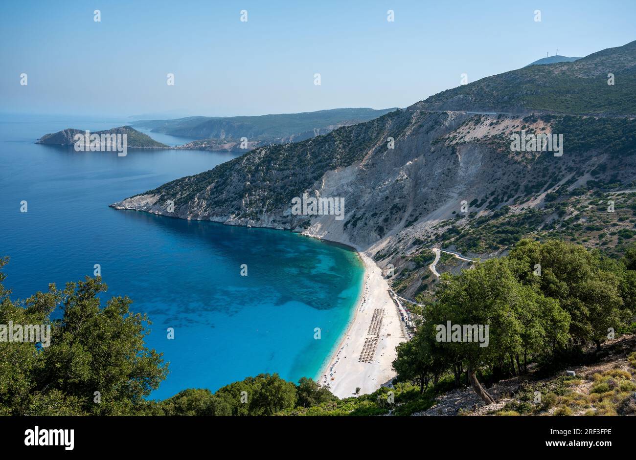 World famous Myrtos beach on Kefalonia Stock Photo - Alamy