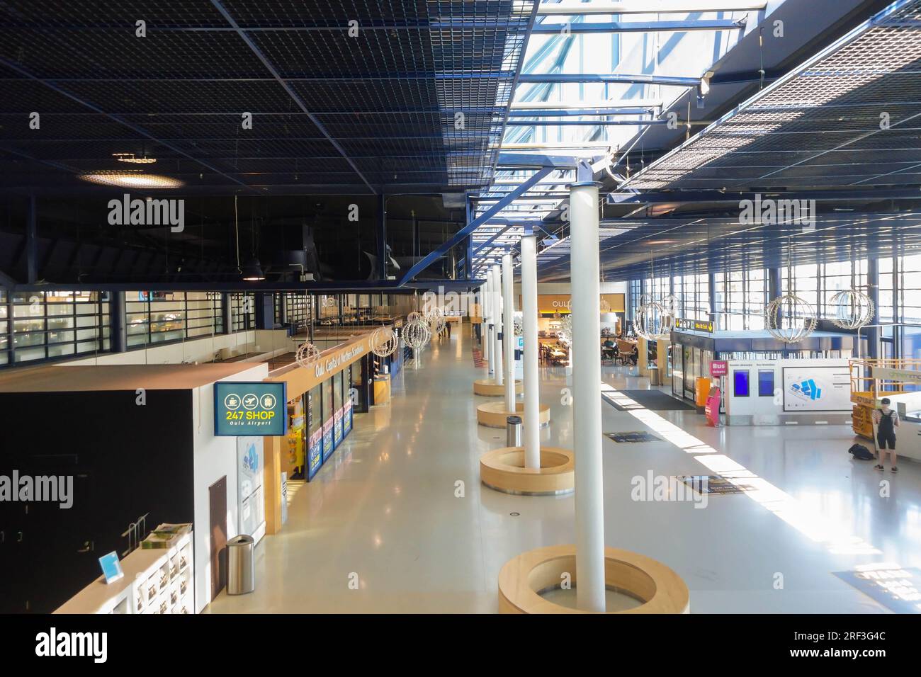 Arrivals concourse Oulu airport Finland Fi. June 2023 Stock Photo - Alamy