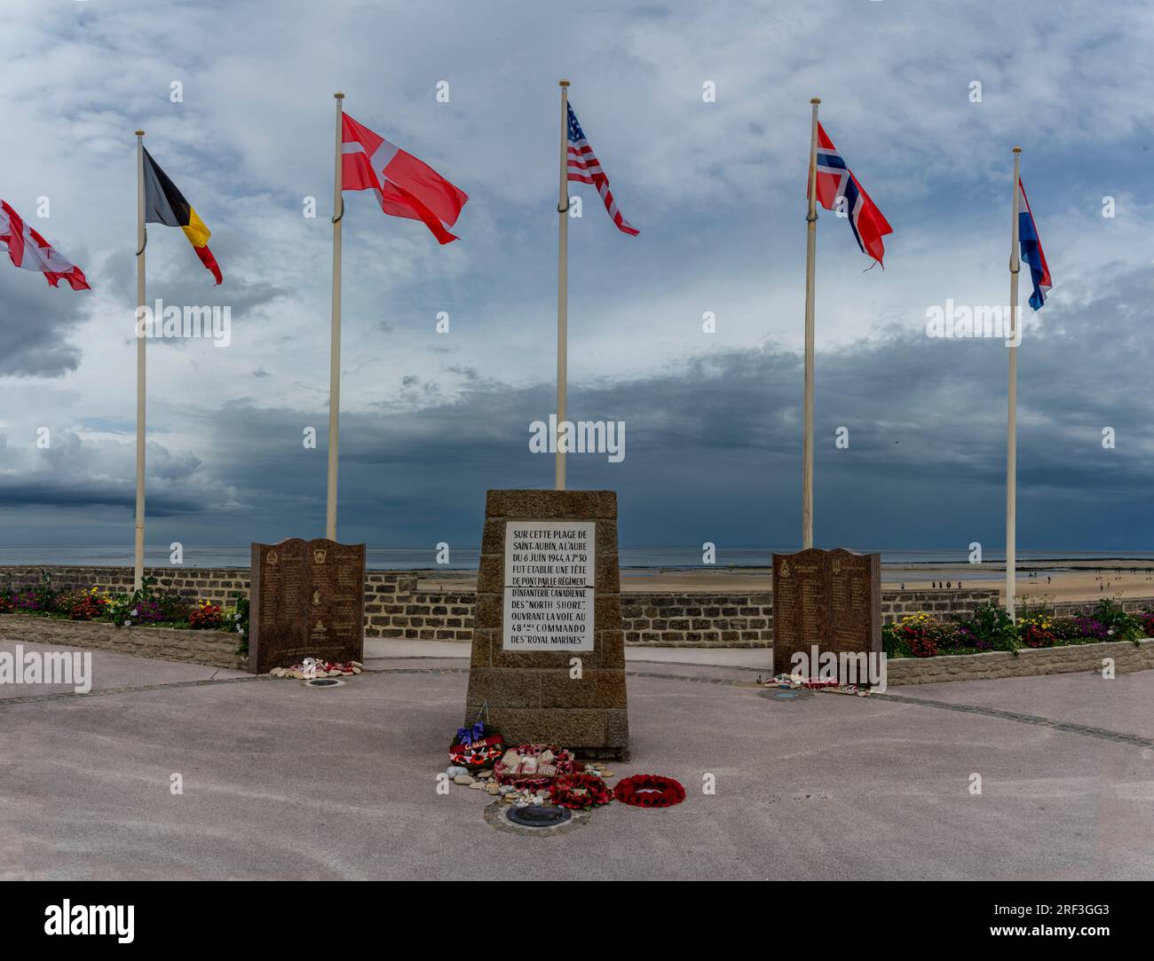 Saint-Aubin-Sur-Mer, France - 07 16 2023: View of the Memorial for ...