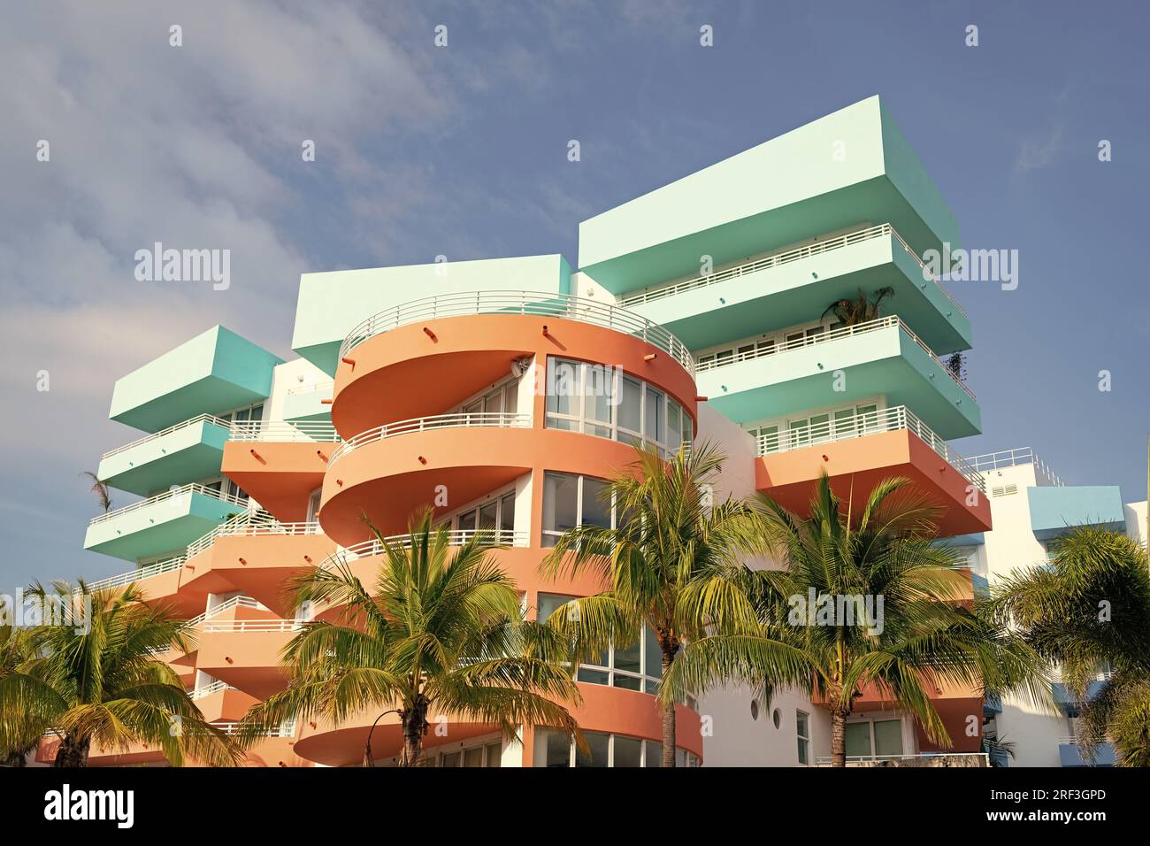 Miami south beach ocean drive building facade architecture in miami ...