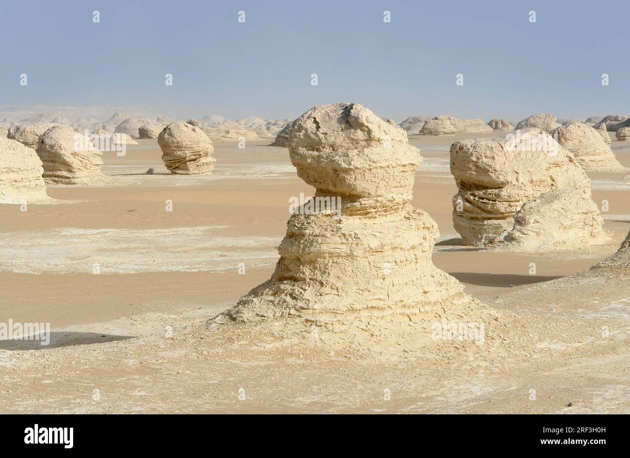 the white desert with rock formation in Egypt Stock Photo - Alamy