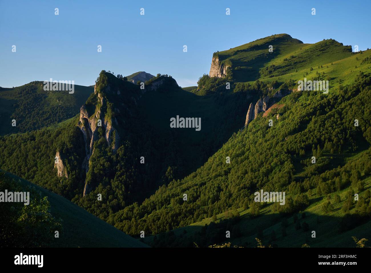 Big Thach mountain range. Summer landscape Mountain with rocky peak ...