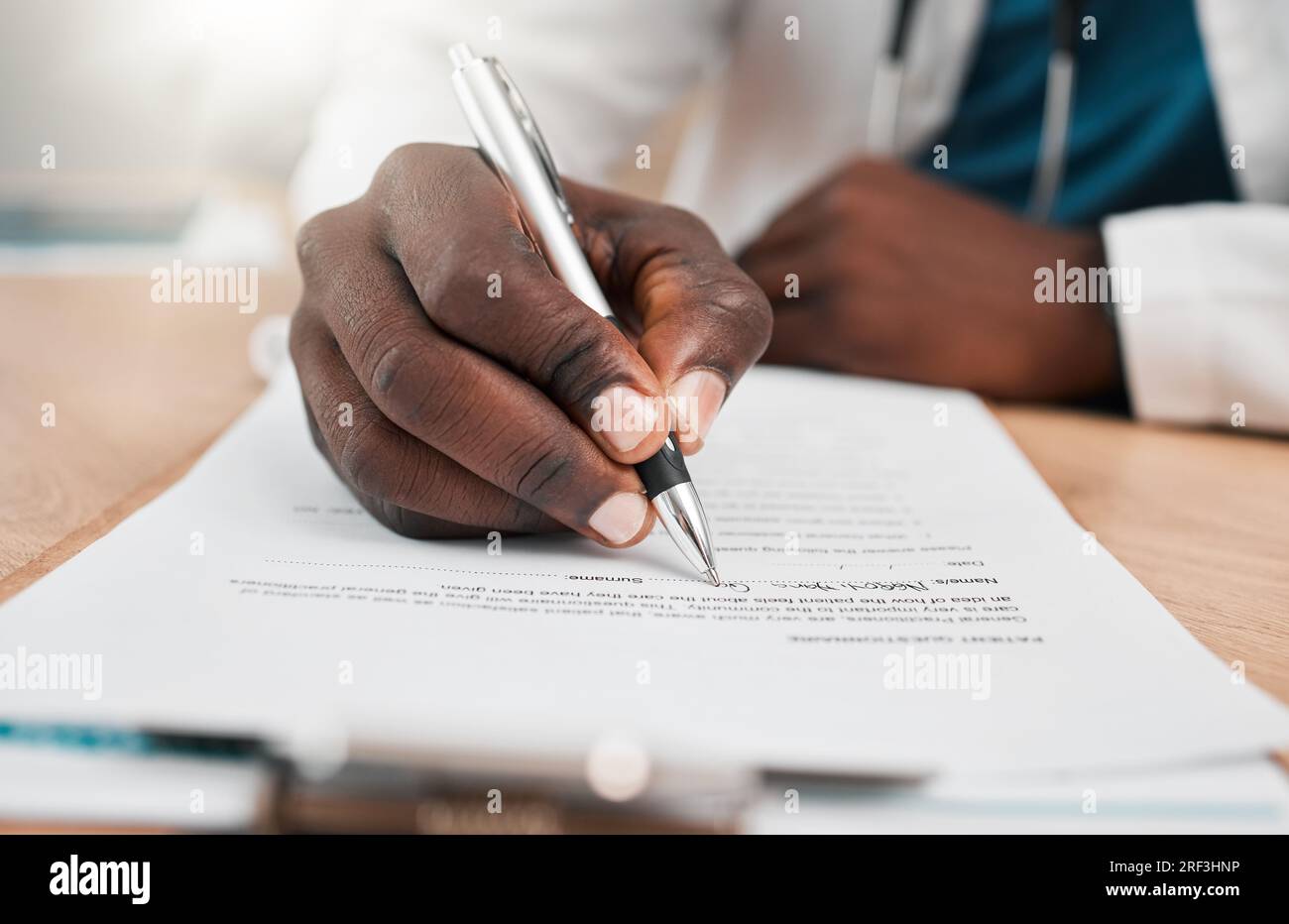Medical prescription signature hi-res stock photography and images - Alamy