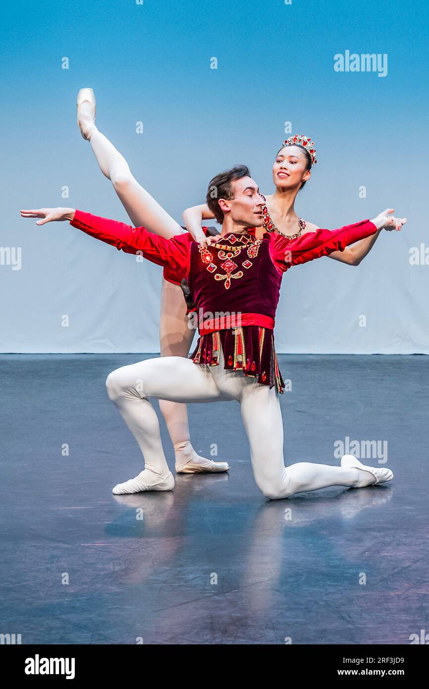 London, UK. 31st July, 2023. Rubies pas de deux from Balanchine's ...