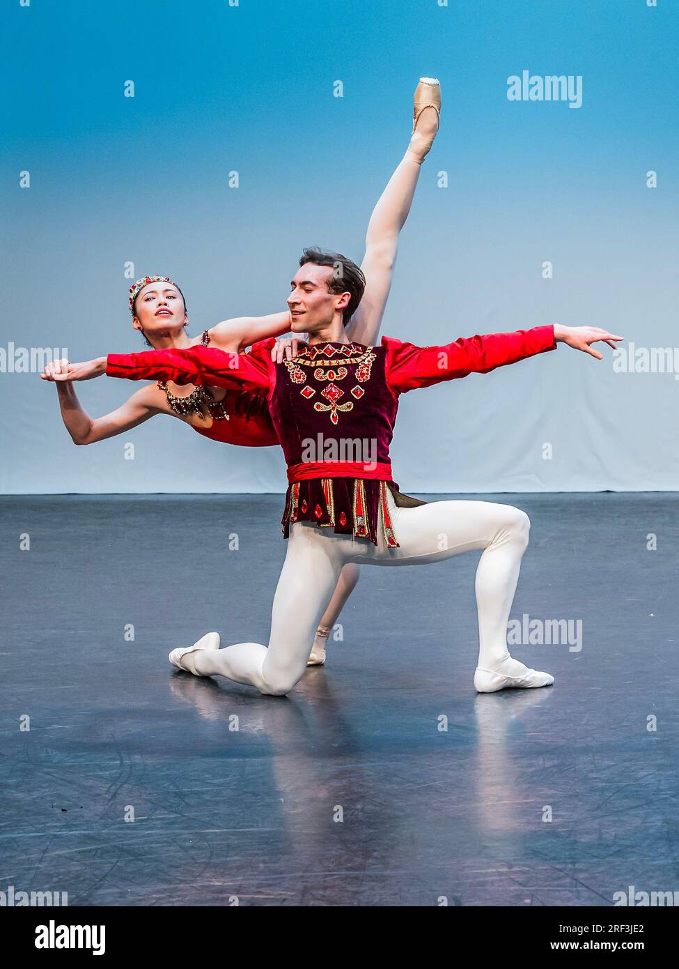 London, UK. 31st July, 2023. Rubies pas de deux from Balanchine's ...