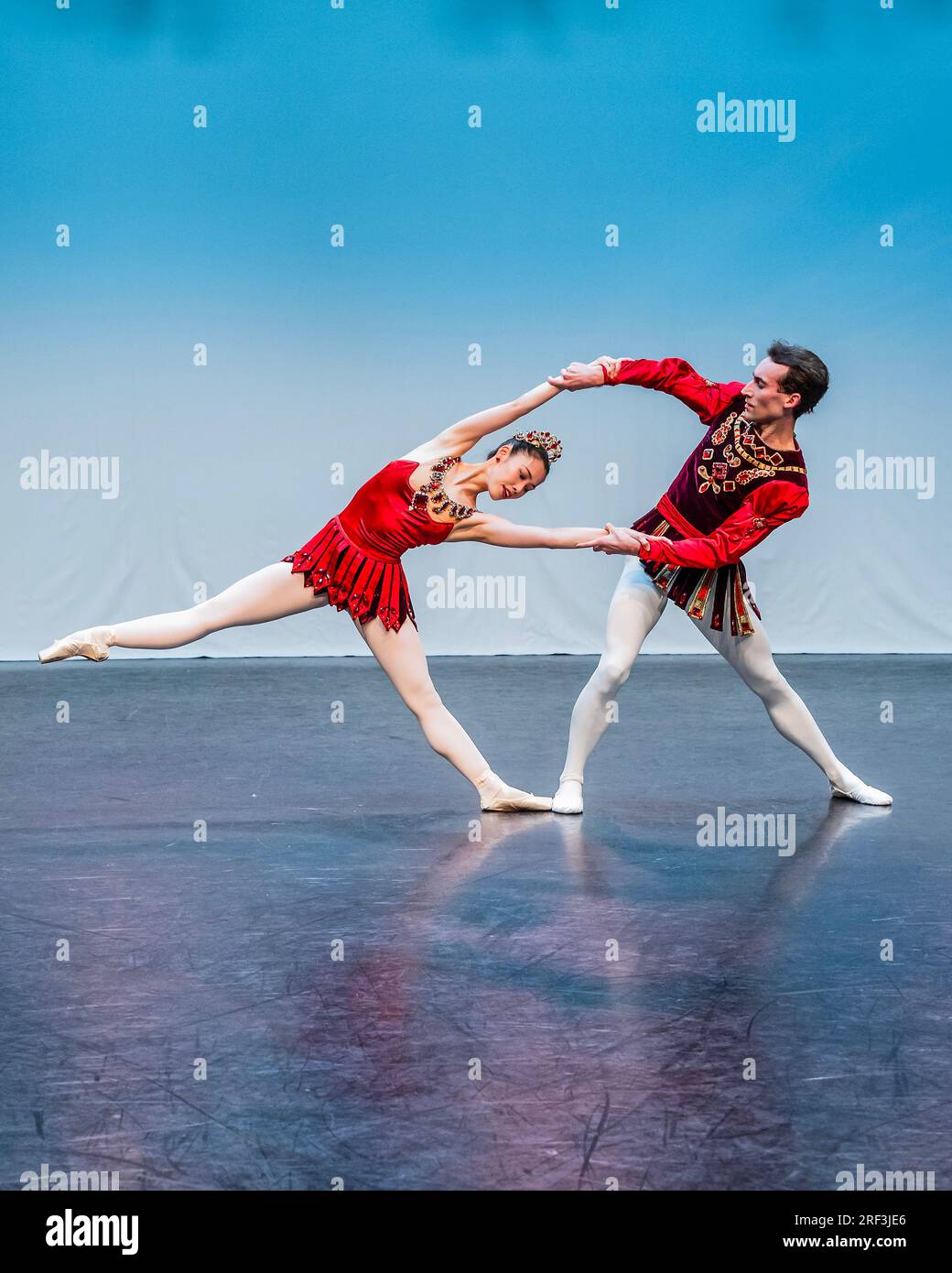 London, UK. 31st July, 2023. Rubies pas de deux from Balanchine's ...