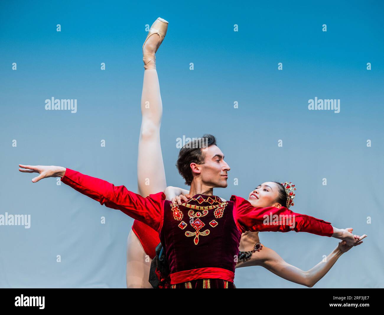 London, UK. 31st July, 2023. Rubies pas de deux from Balanchine's ...
