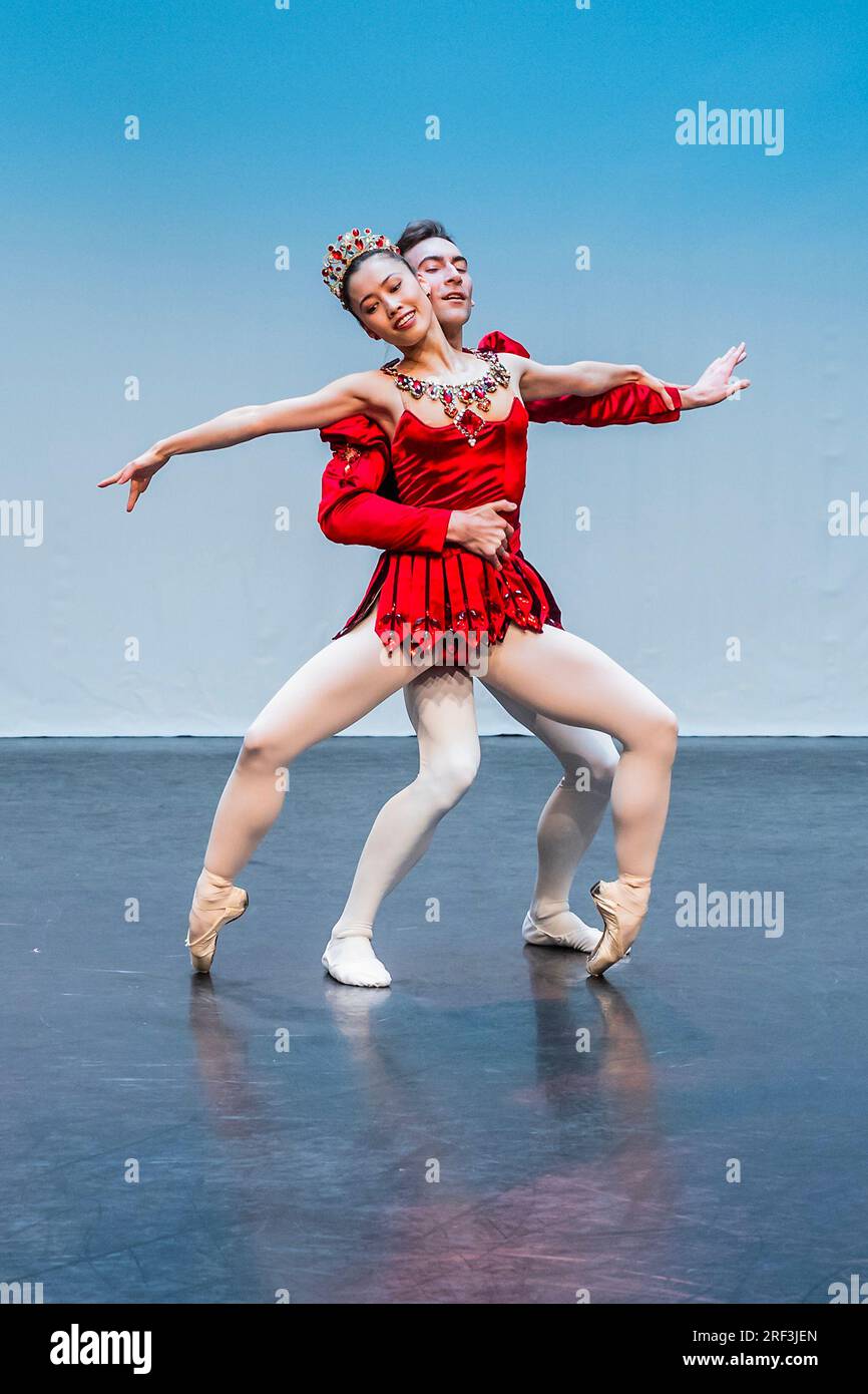 London, UK. 31st July, 2023. Rubies pas de deux from Balanchine's ...